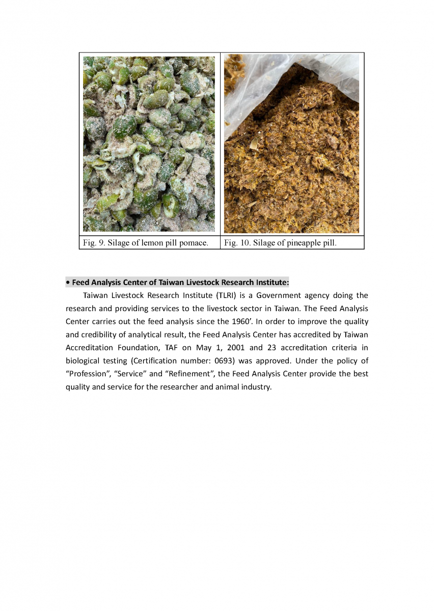 Animal Nutrition Division(Taiwan Livestock Research Institute, Ministry ...